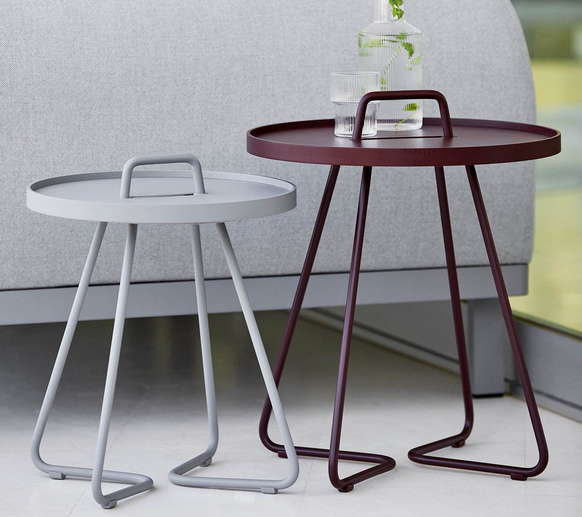 Cane-line On-the-move side table, mini- Scandinavian outdoor furniture ...