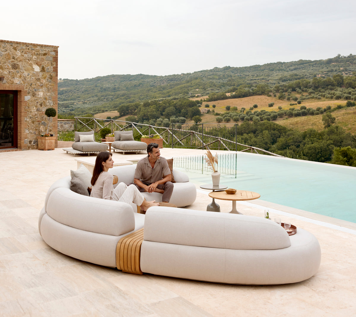 Cane-line Mellow sofa module right w/short backrest - Scandinavian ...