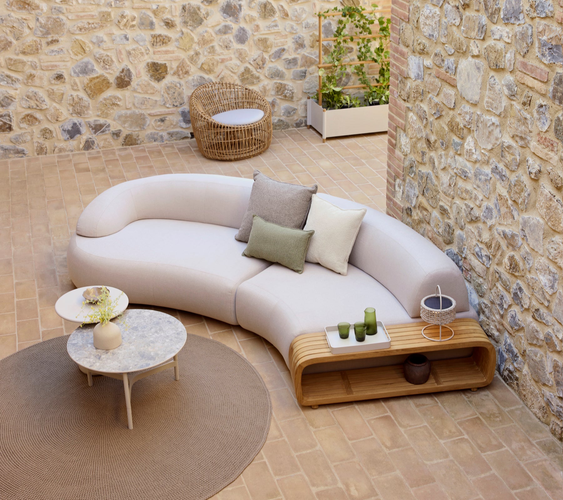 Cane-line Twist coffee table, small - Exclusive Danish design furniture ...