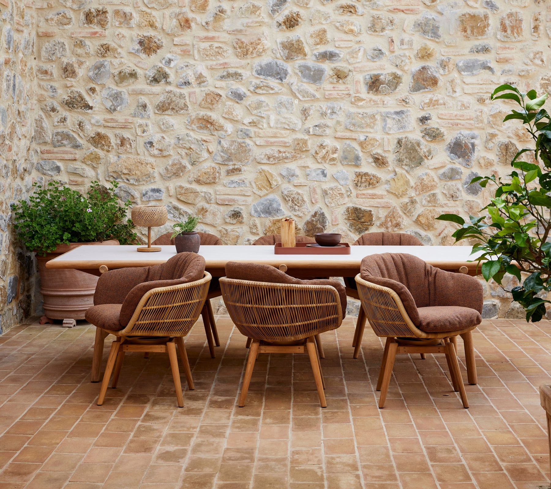 Cane-line Sticks dining table, 280x100 cm - Scandinavian outdoor ...